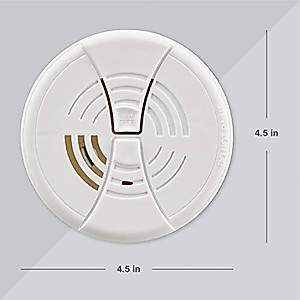 First Alert FG200B Family Gard Basics Smoke Alarm, 2 Count (Pack of 3) | Battery Operated Smoke Detector , White