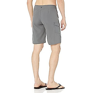 Quiksilver Men's Standard Everyday 21 Board Short Swim Trunk Bathing Suit, Iron GATE, 35