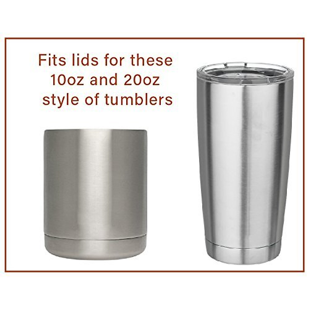 4 Pack New OEM Replacement Rubber Lid Seal for 10 and 20 ounce Insulated Stainless Steel Tumbler Lid, Flexible Rubber Seals That Fit Major Brands of Insulated Tumblers, Yeti RTIC Ozark Trail Mossy Oak