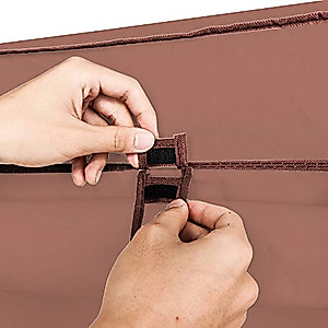 HOFOME Free Standing Shoe Rack Storage Organizer, 45 Pairs Portable Nonwoven Fabric Cover, Dustproof Shoe Rack Storage Shelf Cabinet for Closet (Mocha)