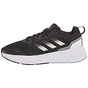 adidas Men's Questar Running Shoe, Black/White/Grey, 11