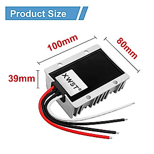 DC 36V 48V Step Down to 24V 25A 600W Converter Voltage Reducer, Waterproof DC/DC Buck Transformer Power Supply