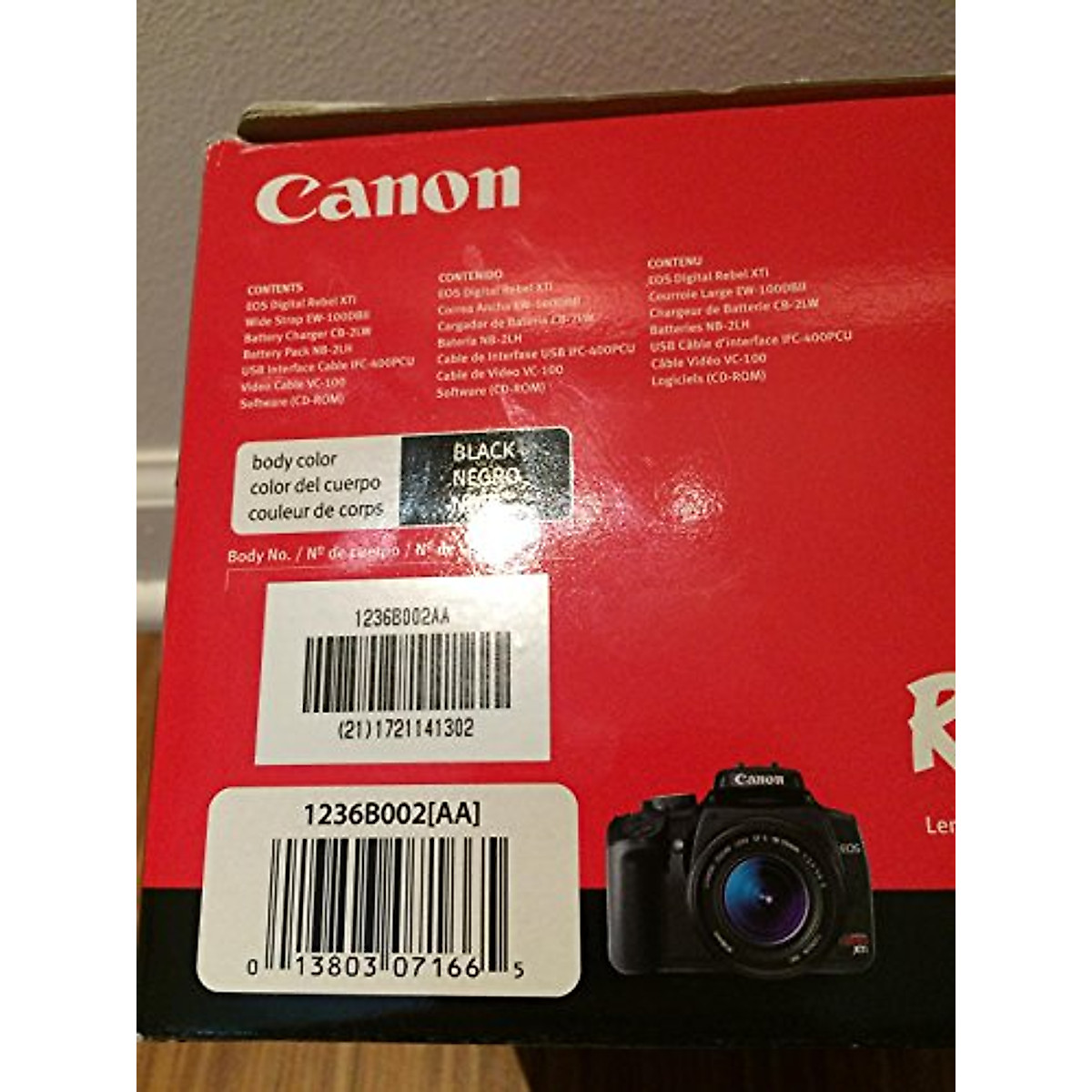 Canon Digital Rebel XTi 10.1MP Digital SLR Camera (Black Body Only)