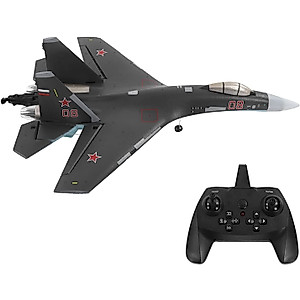 PLRB TOYS RC Plane Remote Control Airplane RTF 4CH Brushless Tail Motor 3D / 6D Stunt Function SU35 Jet Aircraft with Hobby Model 2 Left Hand Throttle
