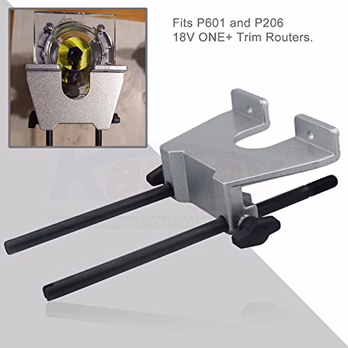 204358001 Edge Guide Assembly Compatible with Ryobi P601 and P206 18V ONE+ Trim Routers - 204358001 Router Guide.