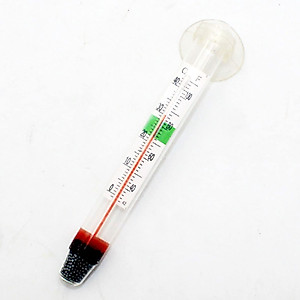 Generic Aquarium Thermometer for Fish Tank Aquarium Waterproof Hydraulic Gauge Submersible Glass Thermometer with Suction Cup, size:a