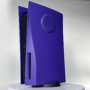 Faceplate for PS5 with Cooling Vents and Dust Filter DOBEWINGDELOU Face Plate Console Cover Replacement Side Plate Shell for PS5 Disc Edition Dustproof Accessories ABS Case Purple