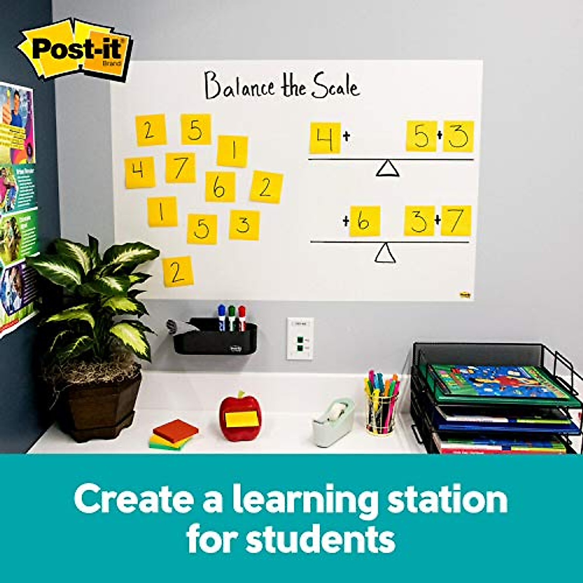 Post-it Flex Write Surface, Permanent Marker Wipes Away with Super-Hydrophilic Technology, 8 ft x 4 ft, White Dry Erase Whiteboard Film (FWS8X4)