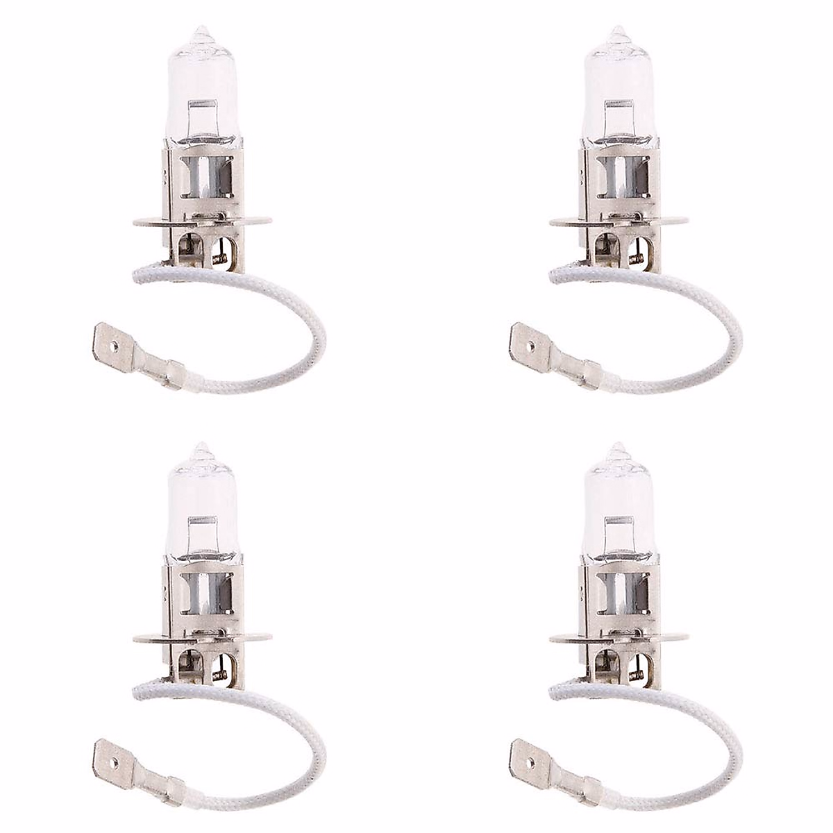 H3 12V 55W Halogen 55W H3 Halogen Bulb Super Warm White 55 Watt 12 Volt Halogen Light Bulb for Car Automotive Fog Lights,4 Pack