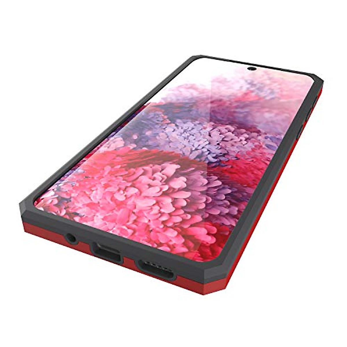 Kitoo Designed for Samsung Galaxy S20 FE Case with Kickstand 5G, Military Grade 12ft. Drop Tested - Red
