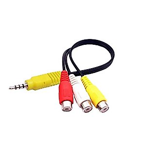 AILTECK Replacement for Sony TV Video AV Component Adapter Cable, 3 RCA to 3.5mm AV Input Adapter