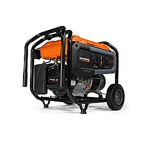 Generac 7681 GP6500 6,500-Watt Gas-Powered Portable Generator - PowerRush Technology for Increased Starting Capacity - Reliable and Durable - Easy Transport and Maintenance - Includes Cord