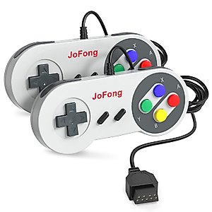 JoFong Retro Classic Controller, Suitable for AV 620, HD 621 HD 821 Classic Game Consoles Plug-and-Play Wired Video Gamepad-9 Pin Plug 2 Packs