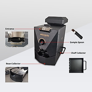 500g automatic coffee roaster machine for home use with smoke filter and chaff collector