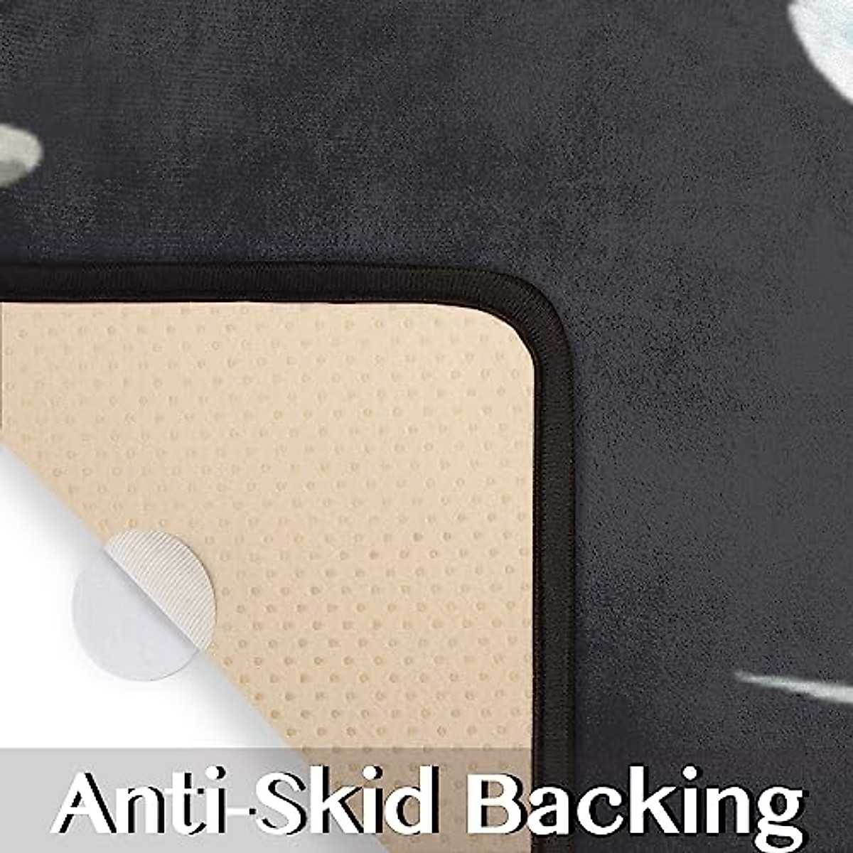 Red-Crowned Crane Kitchen Mat 2 PCS Waterproof Non-Slip Ergonomic Comfort Mat Anti Fatigue Kitchen Rug for Kitchen Floor Home Office Sink 47"X17"+29"X17" Inch