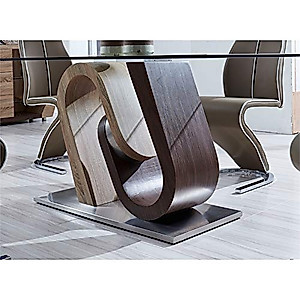 GLOBAL FURNITURE USA Dining Table, Walnut Oak