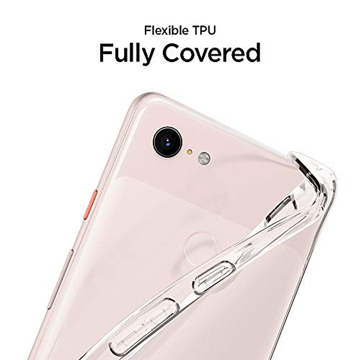 Spigen Liquid Crystal Designed for Google Pixel 3 Case (2018) - Crystal Clear