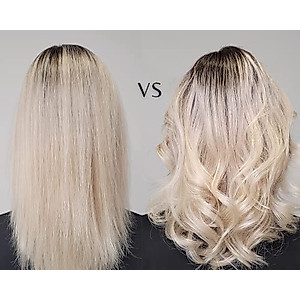 NUXARO TikTok Satin Heatless Hair Curler Headband for Long and Medium Hair Will Create Beautiful Curls the Set Includes a Curling Rod Wave with 2 Hair Ties and 1 Claw Clip (Blue)