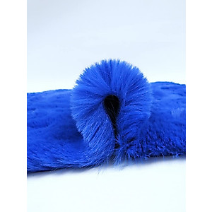 Hug-Z Arctic Rabbit Minky Fabric by The Yard DIY Baby Blankets Decor Clothing Snuggle Shaggy (Orange)