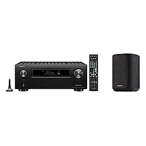 Denon AVR-X6700H 11.2-Channel 8K AV Receiver with 3D Audio and Amazon Alexa Voice Control with Denon Home 150 Wireless Streaming Speaker (Black)