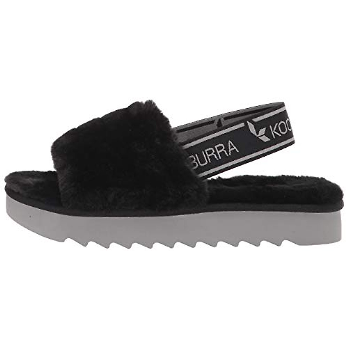 Koolaburra by UGG Women's Fuzz'n Ii Slipper, Black, 8 US