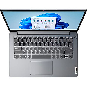 Lenovo IdeaPad 1i 14" Laptop Computer, Quad-Core Intel Pentium Silver N5030 Processor, 4GB DDR4 RAM, 128GB eMMC, WiFi 6, Bluetooth 5.1, Cloud Grey, Windows 11 S, BROAG USB Extension Cable