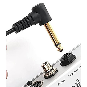 1/4 inch Splitter 6.35mm TRS Stereo Female to 90 Degree Dual 6.35mm Mono TS Male AUX Adiuo Y Splitter Cable for Studios Pro Sound & DJ's 11inch