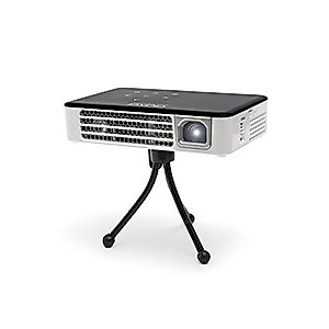 AAXA P300 Neo Mini LED Projector with 2.5 Hour Rechargeable Battery, Onboard Media Player, HDMI/Mini VGA/USB/microSD Inputs, 1080p Support (Renewed)