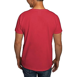 CafePress I Love GIS Dark T Shirt Men's Traditional Fit Dark Casual Tshirt Red