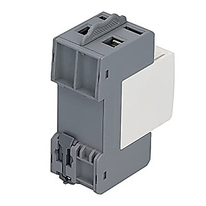 Jeankak DC Power Surge Protector, 20 40KA 500VDC Voltage Surge Arrester Device Protection Device DIN Rail Mount Surge Protector