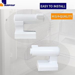 SURPOUF 2PCS DA61-08305A French Door Hinge White Fits for Samsung
