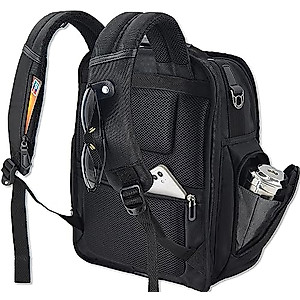 Welkinland Business backpack, Executive backpack, Tech backpack, Commuter backpack men, Professional mens leather business backpack,15 inch backpack for women,Laptop backpack for men,Tech backpack men