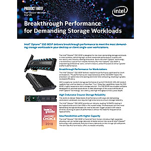 Intel Optane SSD 905P Series (960GB 2.5" PCIe x 4 3D XPoint) (959527)