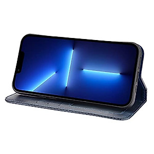 YOUKABEI MojieRy Phone Cover Wallet Folio Case for Samsung Galaxy S9 Plus, Premium PU Leather Slim Fit Cover for Galaxy S9 Plus, 1 Transparent Photo Frame Slot, 2 Card Slots, Easy Carry, Blue