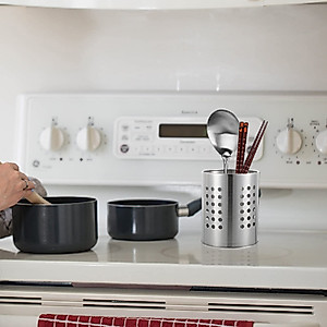 2pcs Stainless Steel Chopstick Holder Kitchen Utensils Organizer Utensil Drying Basket Flatware Drainer Basket Sink Drying Rack Stainless Steel Holder Chopsticks Cage Storage