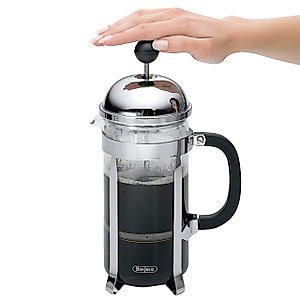 Bonjour Maximus French Press Coffee Maker, 8 Cup, Silver