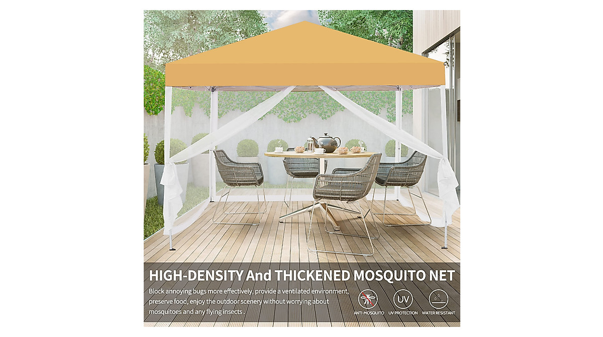 WenHaus 10'x10' Mosquito Netting for Patio with Zipper, Outdoor ...