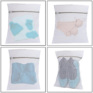 12 x 16 Inches Durable Honeycomb Mesh Laundry Bags,2Pcs/3Pcs lingerie bags for Laundry (Set of 2(12Inch×16Inch))