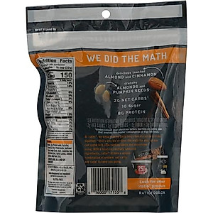 Ratio Toasted Almond Granola Cereal, 2g Sugar, Keto Friendly, 8 OZ Resealable Cereal Bag