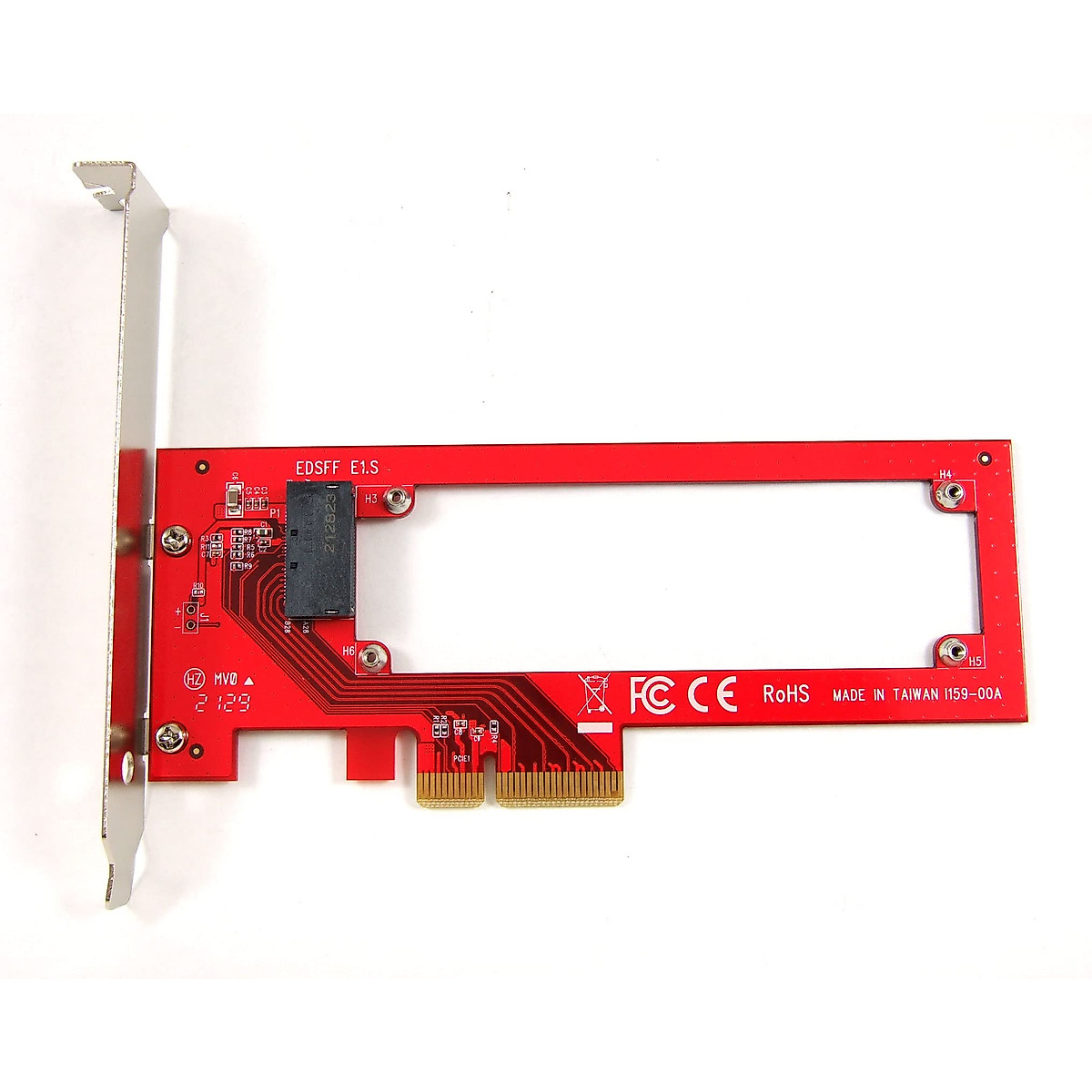 Ableconn PEXE1S159 PCIe 4.0 x4 Host Adapter for EDSFF E1.S NVMe SSD - NVMe E1.S SSD PCIe Carrier Adapter