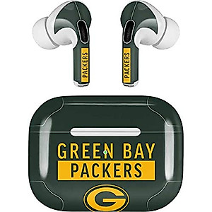 Skinit Decal Audio Skin Compatible with Apple AirPods Pro - Officially Licensed NFL Green Bay Packers Green Performance Series Design