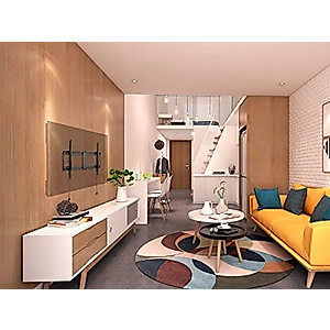 Monoprice Low Profile Extra Wide Tilt TV Wall Mount Bracket for LED TVs 43in to 90in, Max Weight 154 lbs, VESA Patterns up to 800x400, Fits Curved Screens - Commercial Series