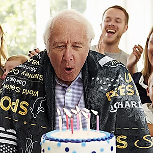 Happy 50th Birthday Gifts for Men Women Blanket 1973 50th Birthday Anniversary wedding Decorations Turning 50 Years Old Bday Gift Idea for Husband Wife Dad Mom Back in 1973 Throw Blanket 60Lx50W Inch