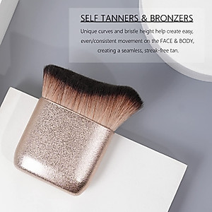 Self Tanner Brush GOERTI Body Makeup Brush for Flawless Leg Makeup, Foundation Brush Makeup Brush for Face Body Makeup Brushes for Self Tanner Kabuki Brush for Body Blend Brush for Tanning Mousse