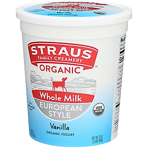 Straus Family Creamery, Organic Vanilla Whole Milk Yogurt, 32 oz
