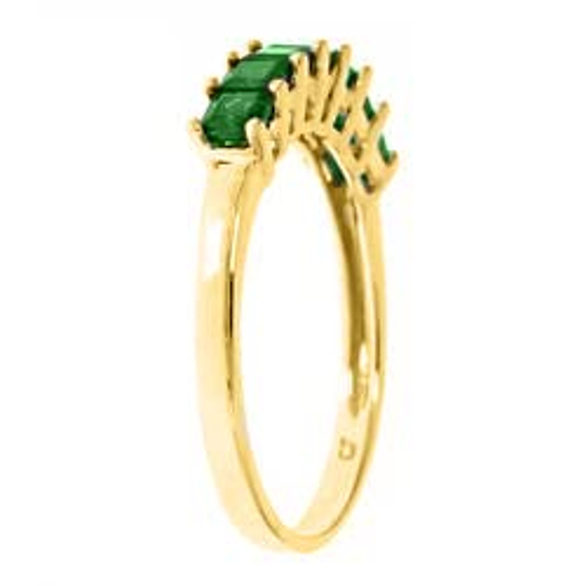 Gin & Grace 14K Yellow Gold Natural Zambian Emerald Ring for women | Ethically, authentically & organically sourced Square-Cut Emerald hand-crafted jewelry for her | Emerald Ring for women.