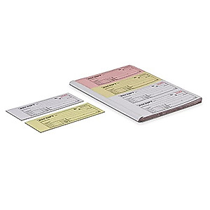 Amazon Basics Money and Rent Receipt Book, 3-Part Carbonless, 100 Sets per Book