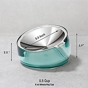 Felli Pet Oblik Whisker Fatigue Friendly Raised Cat Food Bowl Stainless Steel, Anti Vomiting Tilted Shallow Dish Easy Clean, Slanted Flat Metal Feeder Elevated Angled Spill Proof (0.5Cups, Classic)