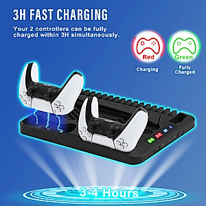 QUUREN PS5 Stand Cooling Station PS5 Stand Cooling Station