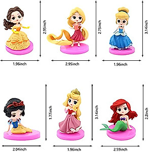 Cake Topper for Disney Princess, Princess Birthday Party Decoration Supplies, Kids Birthday Party Cake Decoration